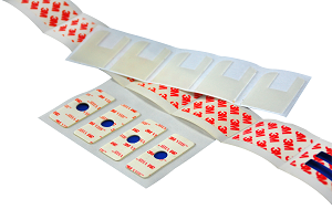 Die-cut adhesive pieces